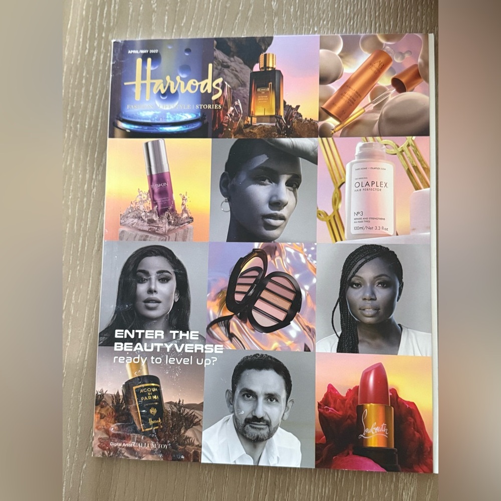 Harrods Beauty Collection Poster With Vibrant Hues - Gem